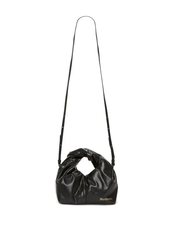 JW Anderson Mini Twister Leather Bag - Black