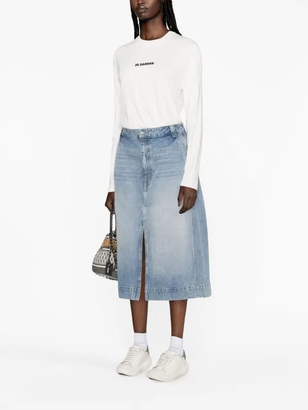 JIL SANDER Logo-print Cotton T-shirt - White
