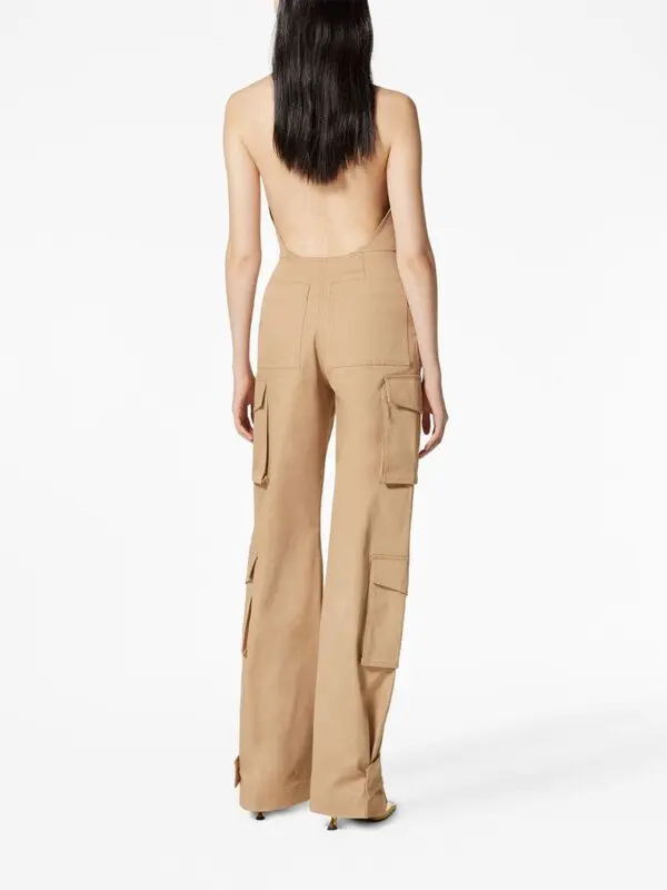 Valentino Garavani Stretch-cotton Cargo Jumpsuit