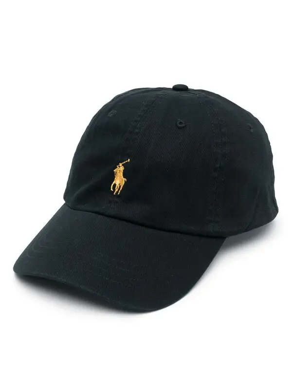 Polo Ralph Lauren Embroidered Logo Baseball Cap - Black