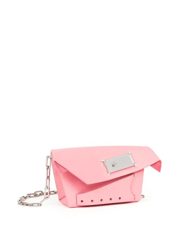 MAISON MARGIELA Snatched Leather Clutch - Pink