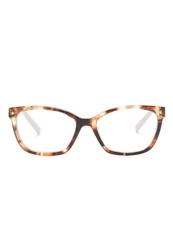Prada Tortoiseshell-effect Square-frame Glasses - Brown