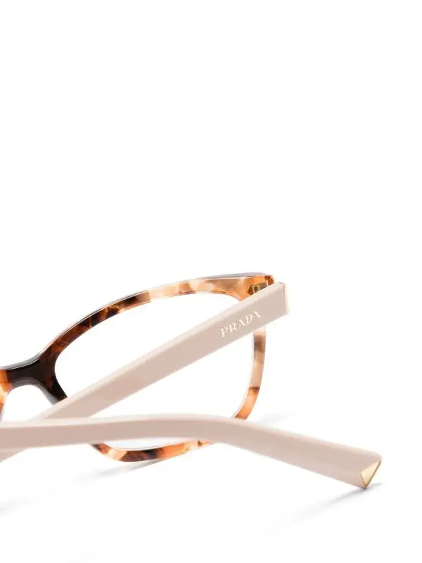 Prada Tortoiseshell-effect Square-frame Glasses