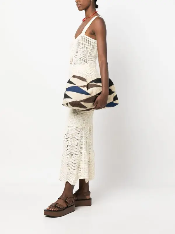 SENSI STUDIO Medium Sisal Pouch Clutch Bag