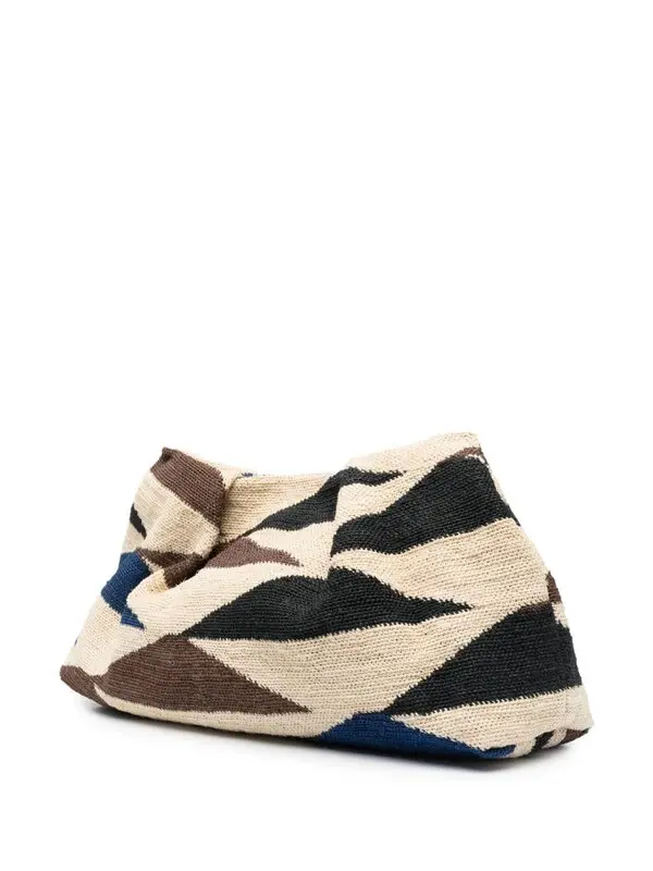 SENSI STUDIO Medium Sisal Pouch Clutch Bag