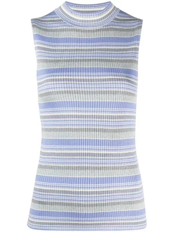 Theory Horizontal Stripe Sleeveless Top