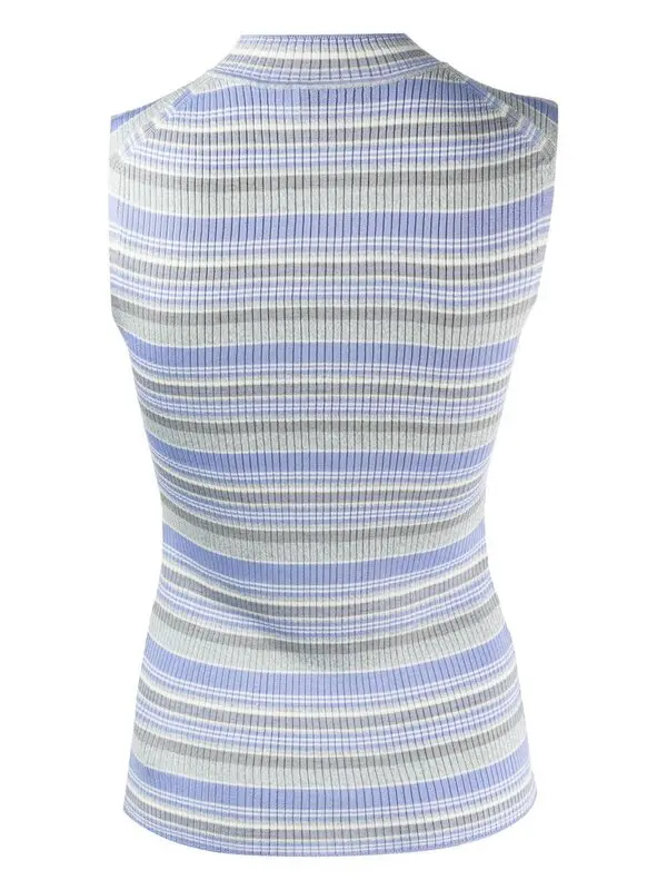Theory Horizontal Stripe Sleeveless Top