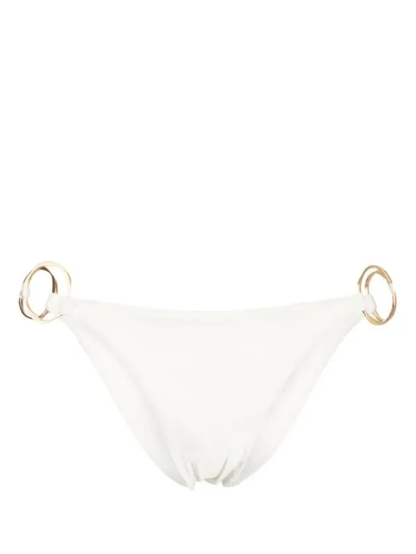 Cult Gaia Zoey Ring-detail Bikini Bottom - White