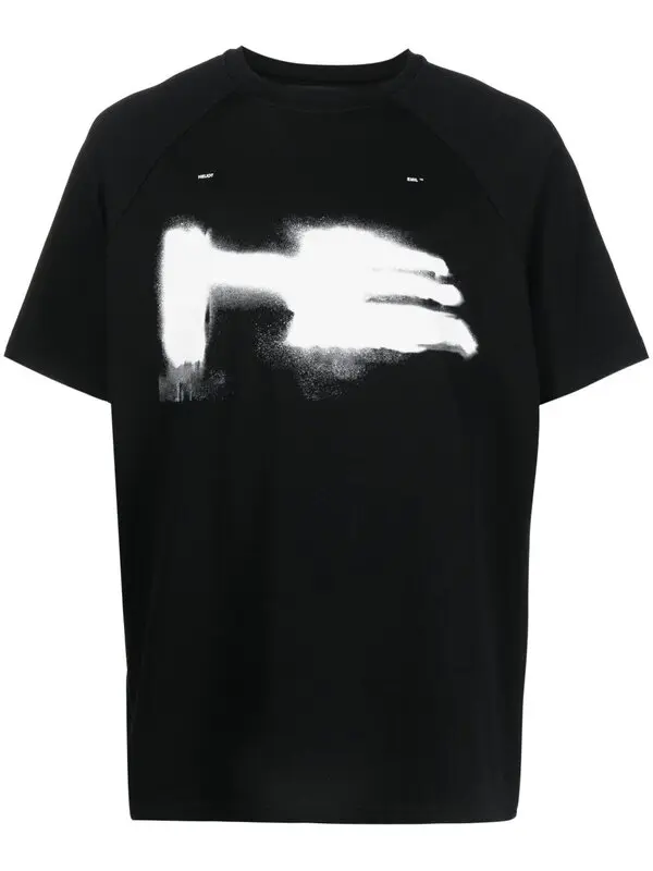 HELIOT EMIL Logo-print Cotton T-shirt - Black