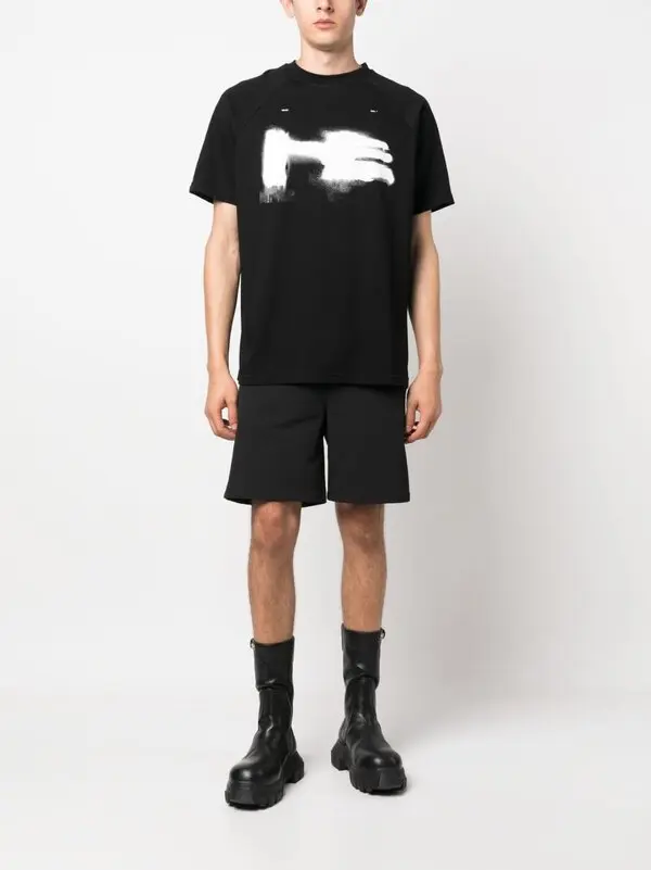 HELIOT EMIL Logo-print Cotton T-shirt - Black