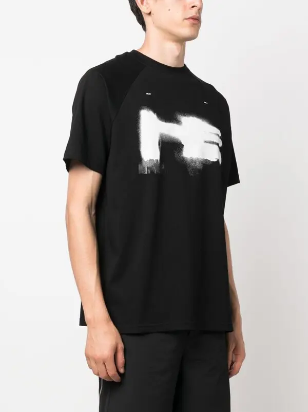 HELIOT EMIL Logo-print Cotton T-shirt - Black
