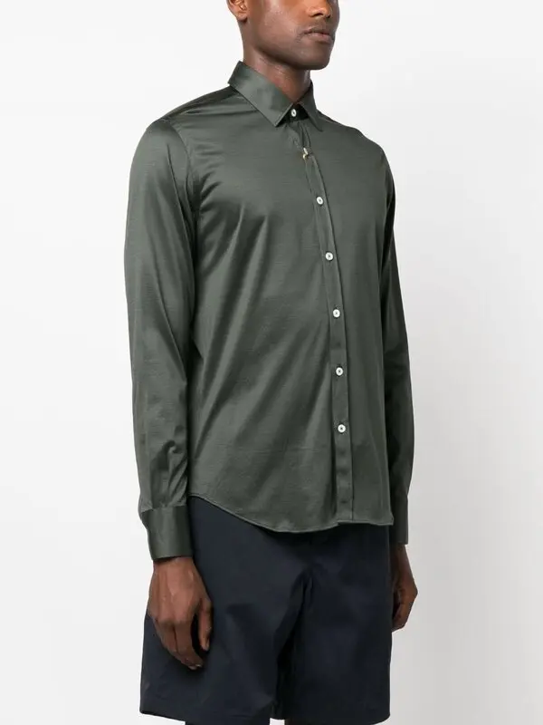 Canali Button-up Satin Shirt
