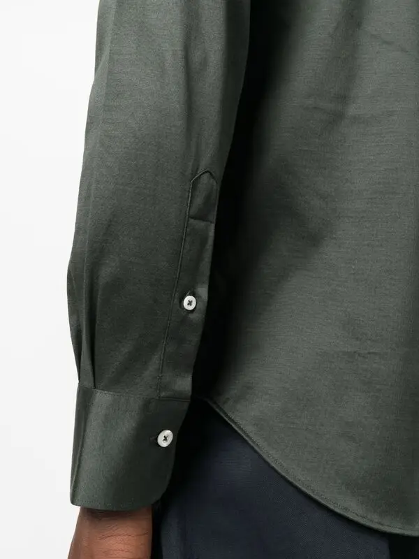 Canali Button-up Satin Shirt