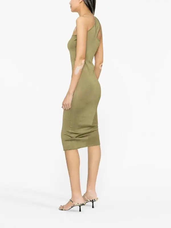 Gauge81 One-shoulder Knitted Midi Dress