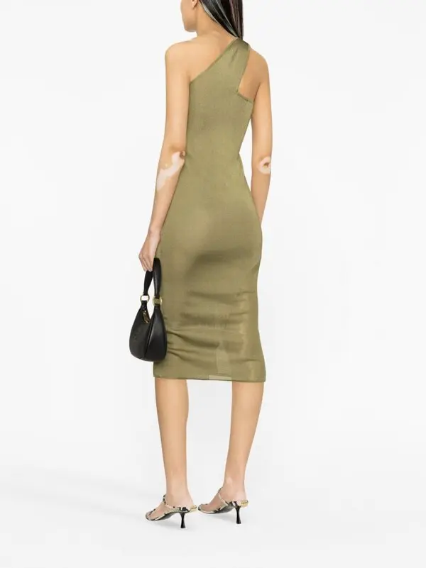 Gauge81 One-shoulder Knitted Midi Dress