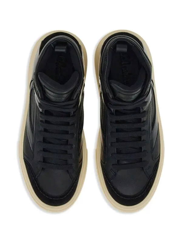 FERRAGAMO Logo-debossed High-top Sneakers