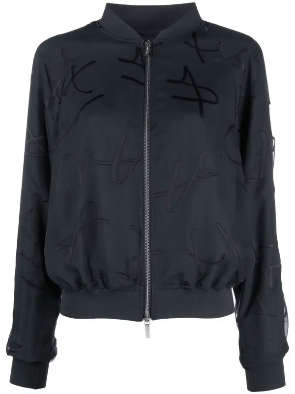 Armani Exchange Devoré-effect Bomber Jacket