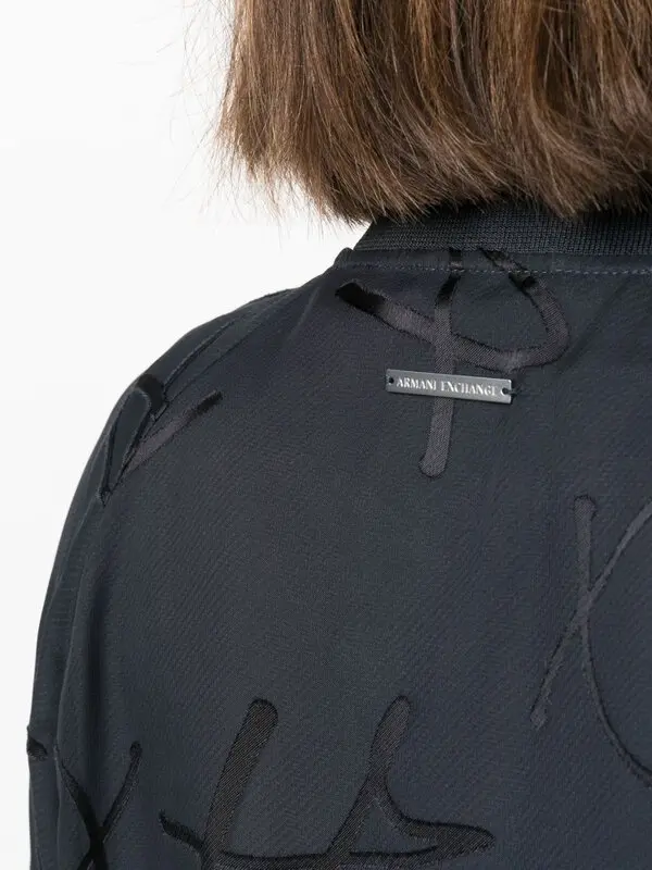 Armani Exchange Devoré-effect Bomber Jacket