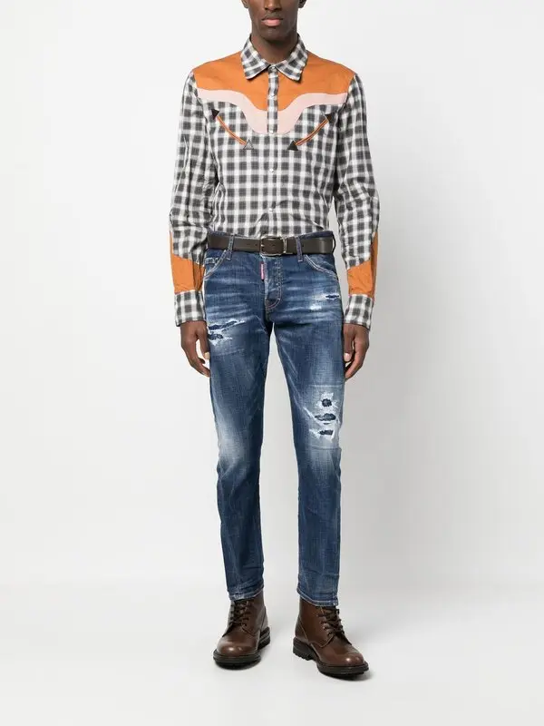 Dsquared2 Check-print Western-style Shirt