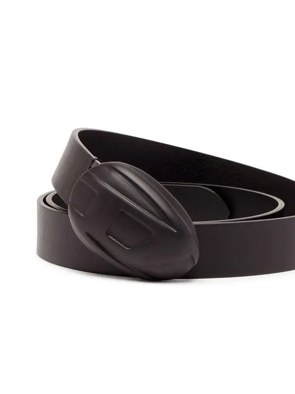 DIESEL® 1dr Logo-buckle Leather Belt