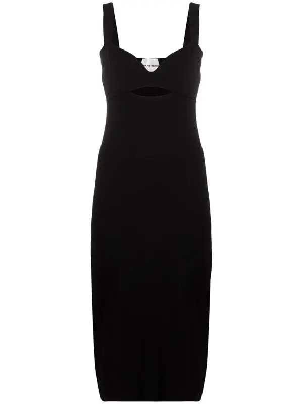 Roland Mouret Cut-out Knitted Midi Dress