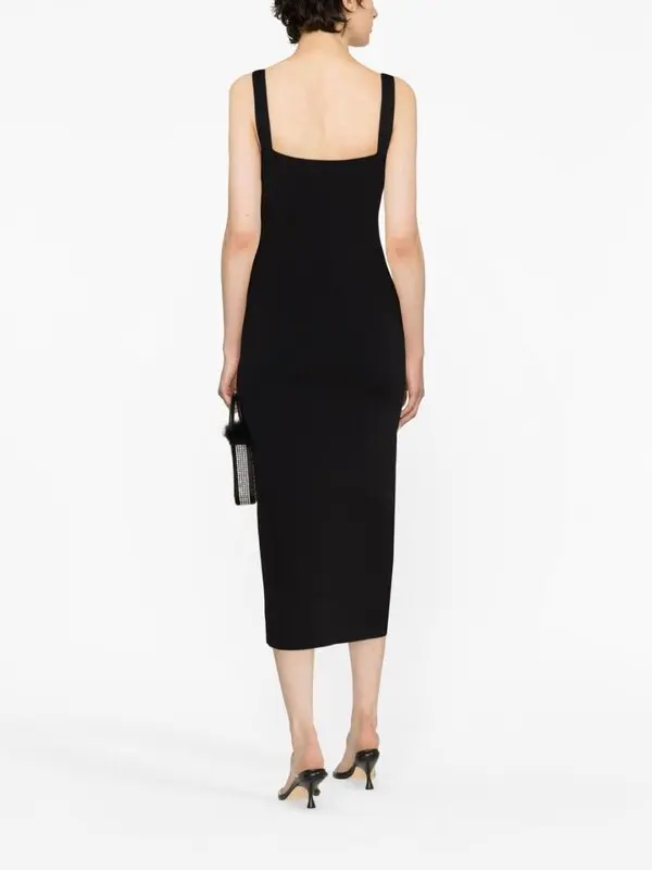 Roland Mouret Cut-out Knitted Midi Dress