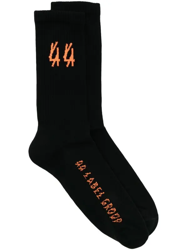 44 LABEL GROUP Intarsia-knit Logo Socks