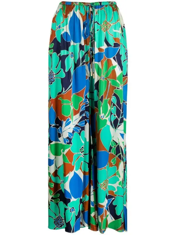 Cult Gaia Alaia Floral-print Trousers