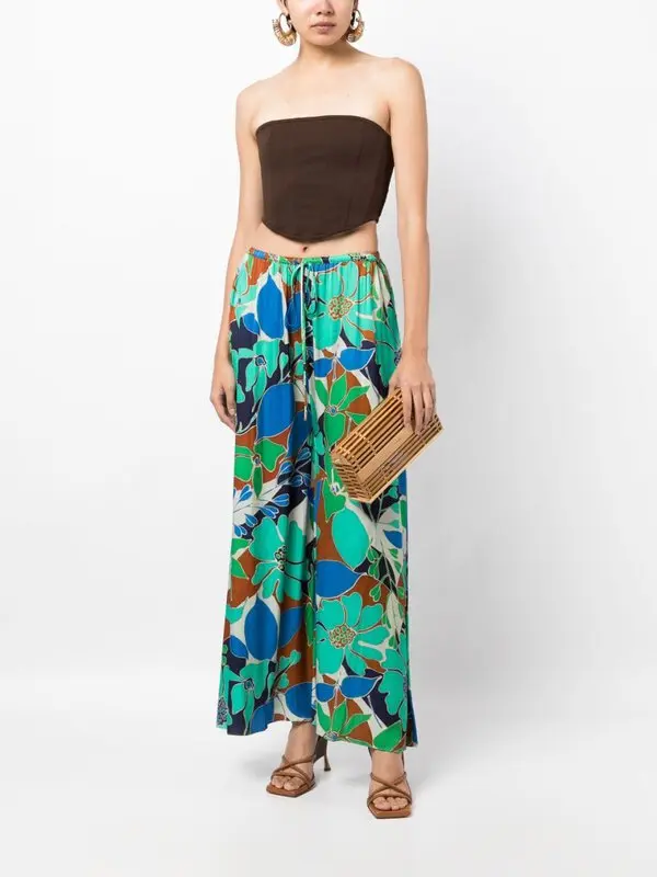 Cult Gaia Alaia Floral-print Trousers