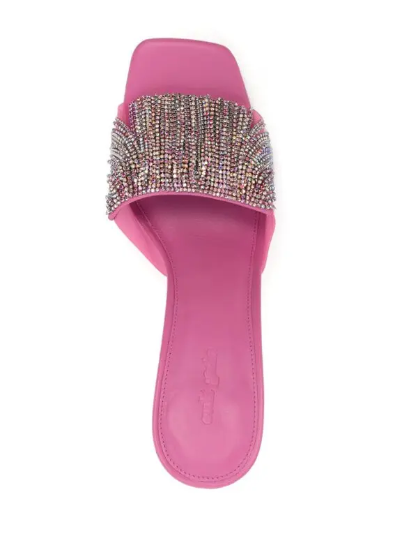Cult Gaia 120mm Crystal-embellished Mules