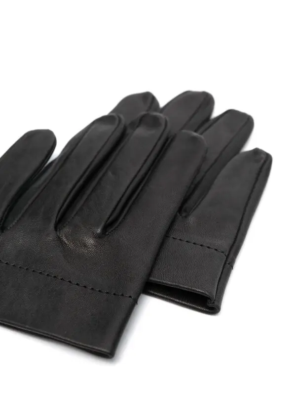 Vaquera Four Finger Leather Glove - Black | Editorialist