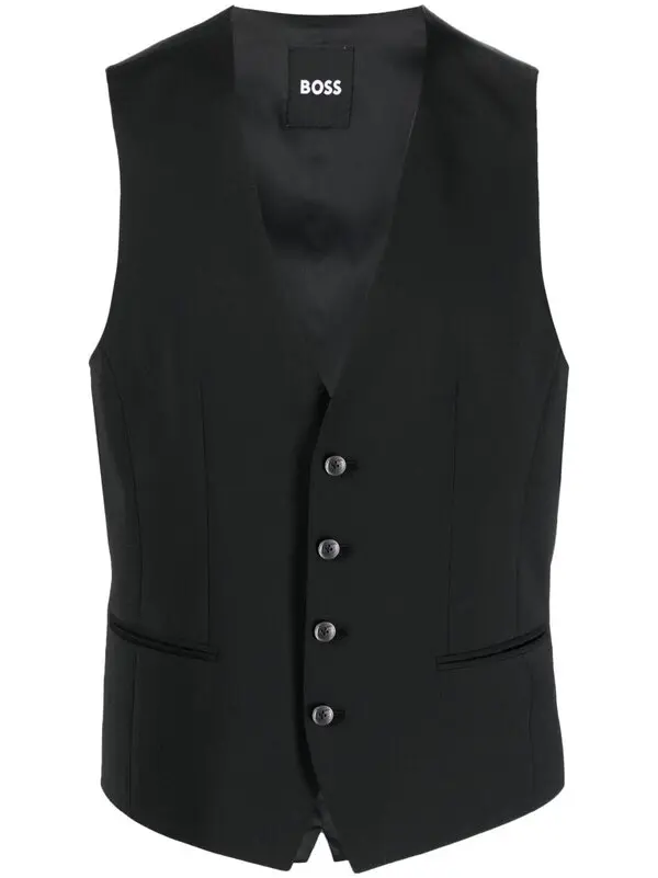 BOSS Adjustable Cotton-blend Waistcoat