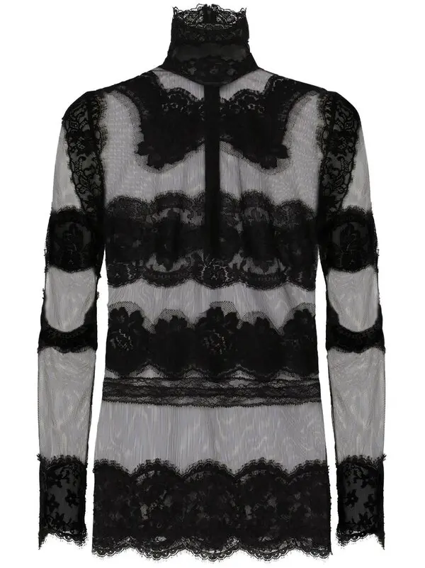 Dolce & Gabbana Lace Panelled Top