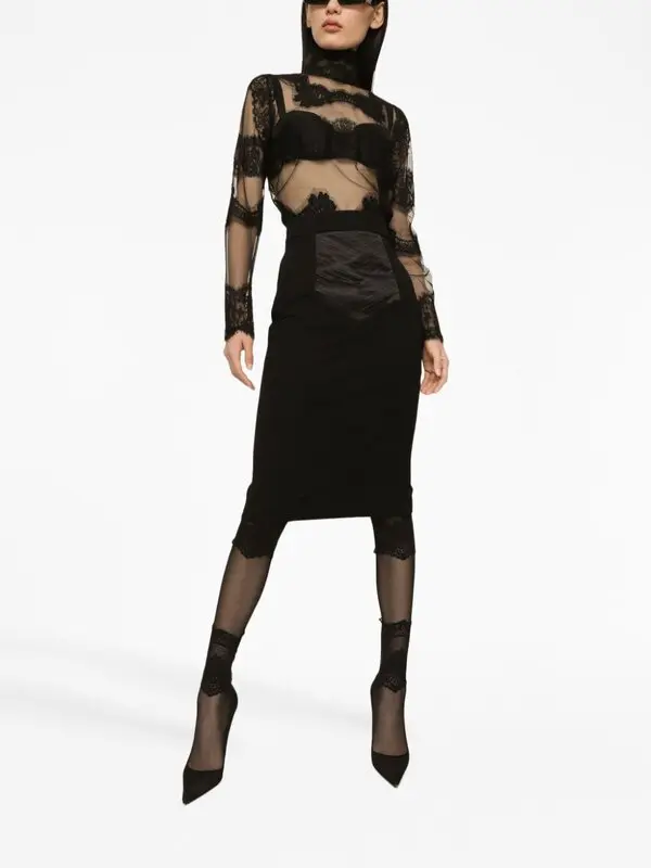 Dolce & Gabbana Lace Panelled Top