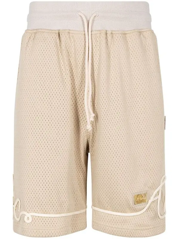 ADVISORY BOARD CRYSTALS Soutache Basketball Shorts - Neutrals