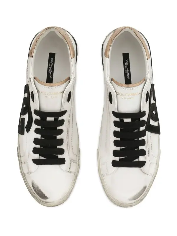 Dolce & Gabbana Portofino Low-top Sneakers - White