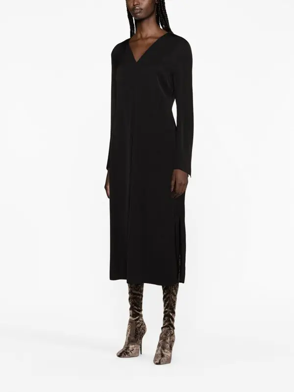 JIL SANDER Long-sleeve Midi Dress
