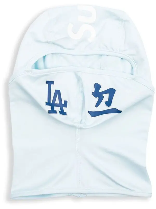 Supreme X Mlb Kanji Teams Los Angeles Dodgers Balaclava - Blue