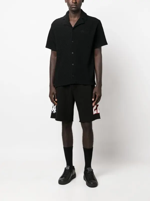 Amiri Logo-print Wide-leg Track Shorts