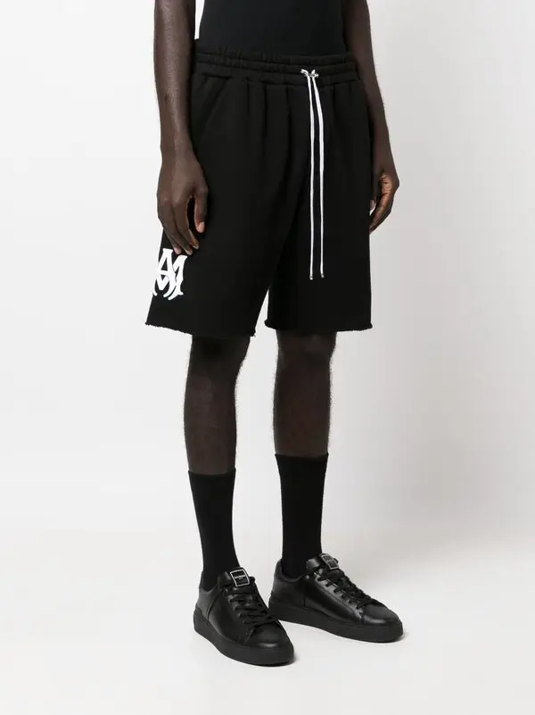 Amiri Logo-print Wide-leg Track Shorts