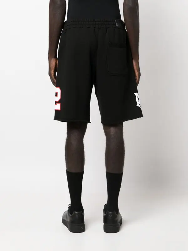 Amiri Logo-print Wide-leg Track Shorts