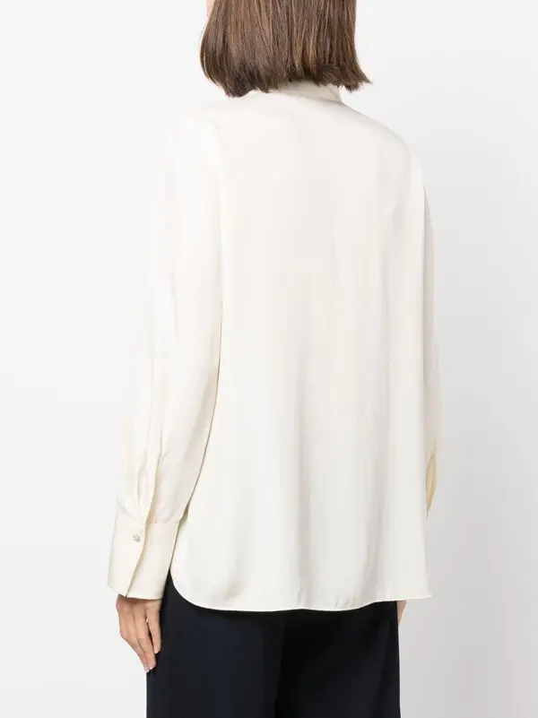 Vince Pointed-collar Long-sleeve Shirt