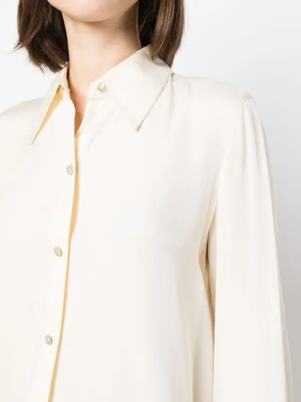 Vince Pointed-collar Long-sleeve Shirt