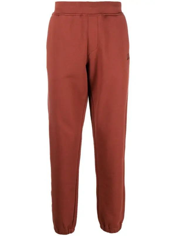 C.P. COMPANY Logo-embroidered Cotton Track Pants - Orange