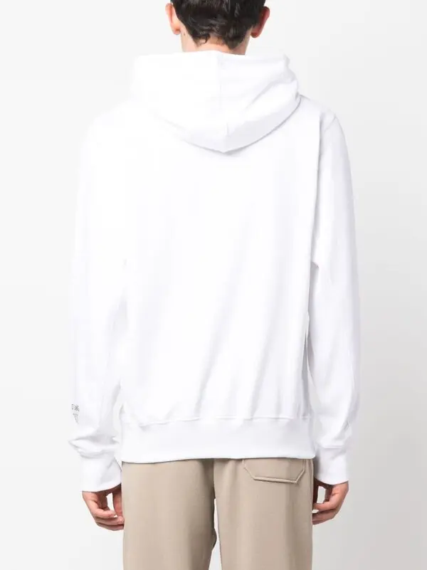 Helmut Lang Photograph-print Cotton Hoodie - White