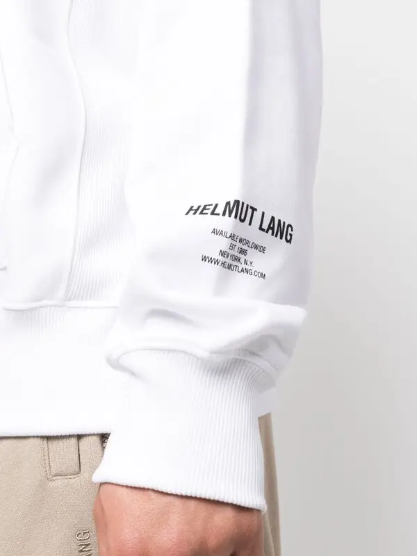 Helmut Lang Photograph-print Cotton Hoodie - White