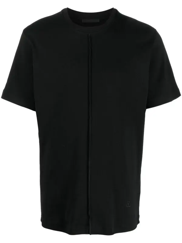 Helmut Lang Logo-embroidered Cotton T-shirt - Black