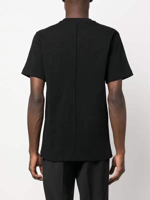 Helmut Lang Logo-embroidered Cotton T-shirt - Black