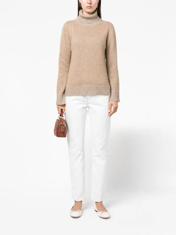 Fabiana Filippi Roll-neck Knitted Top