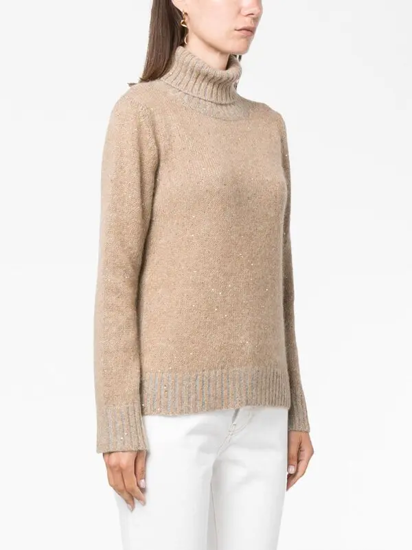 Fabiana Filippi Roll-neck Knitted Top